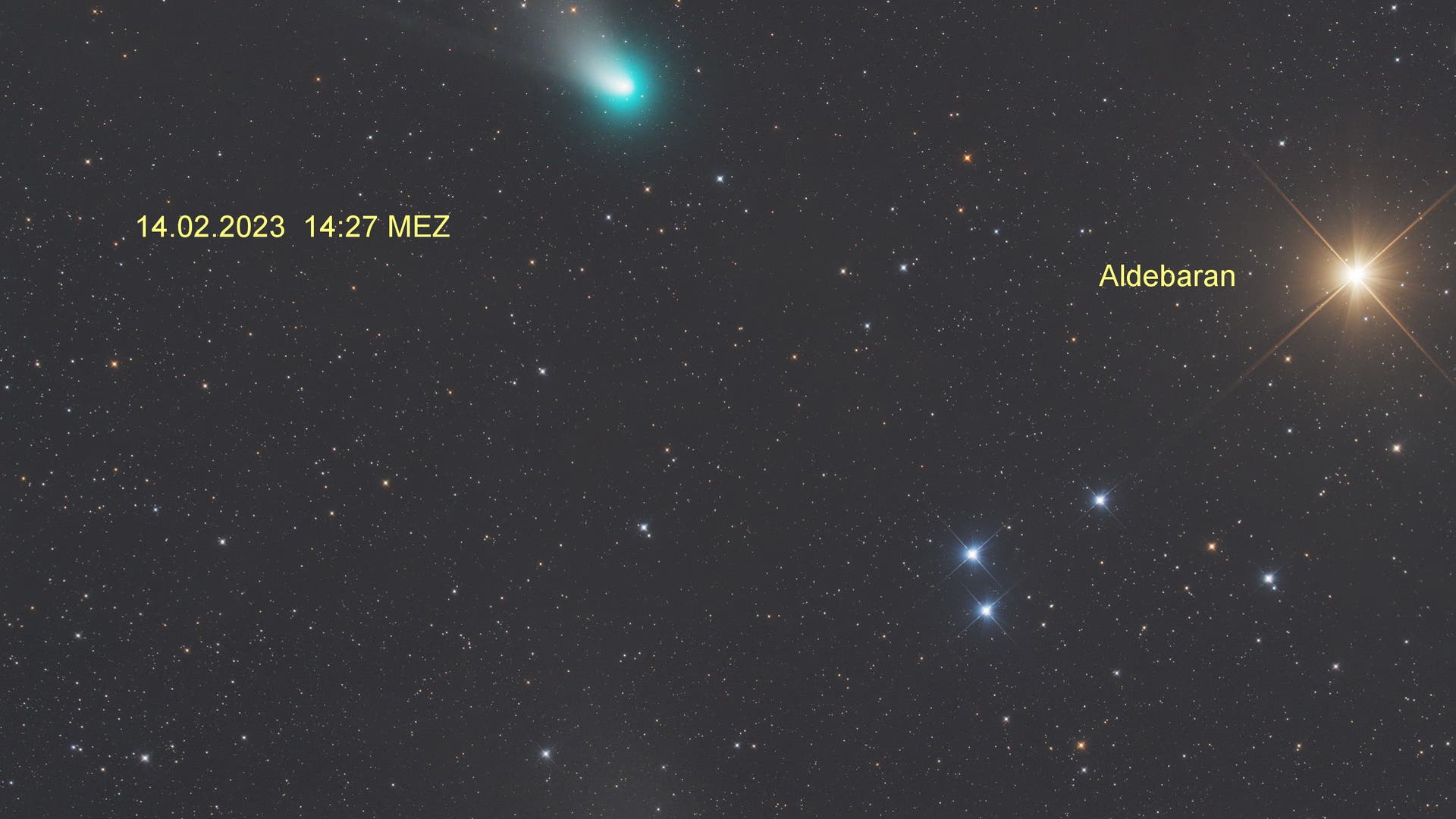 C/2022 E3 (ZTF) passiert Aldebaran (2) - Spektrum der Wissenschaft