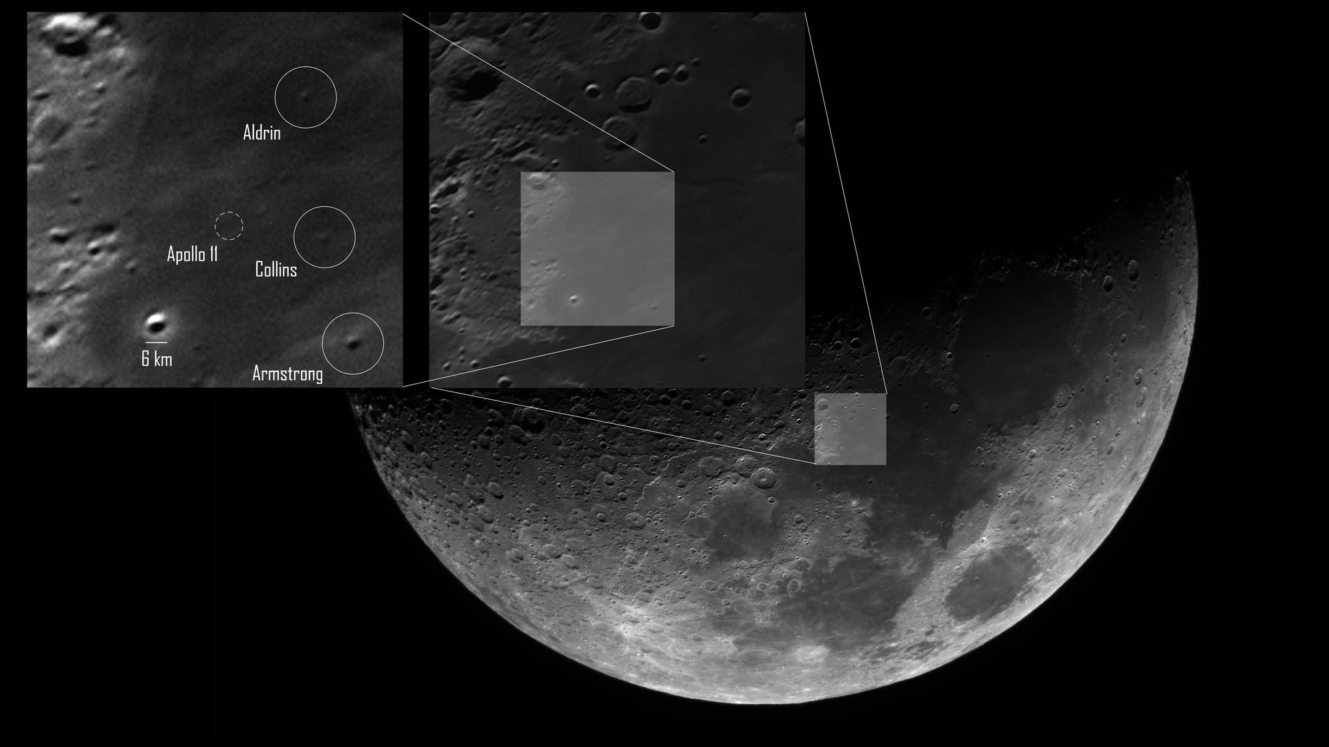 Der Landeplatz von Apollo 11 - Spektrum der Wissenschaft
