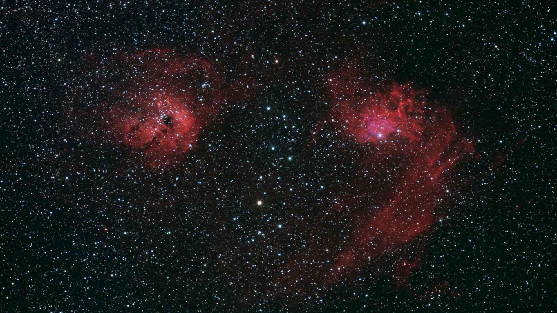 IC 405 und IC 410 als Widefield - Spektrum der Wissenschaft