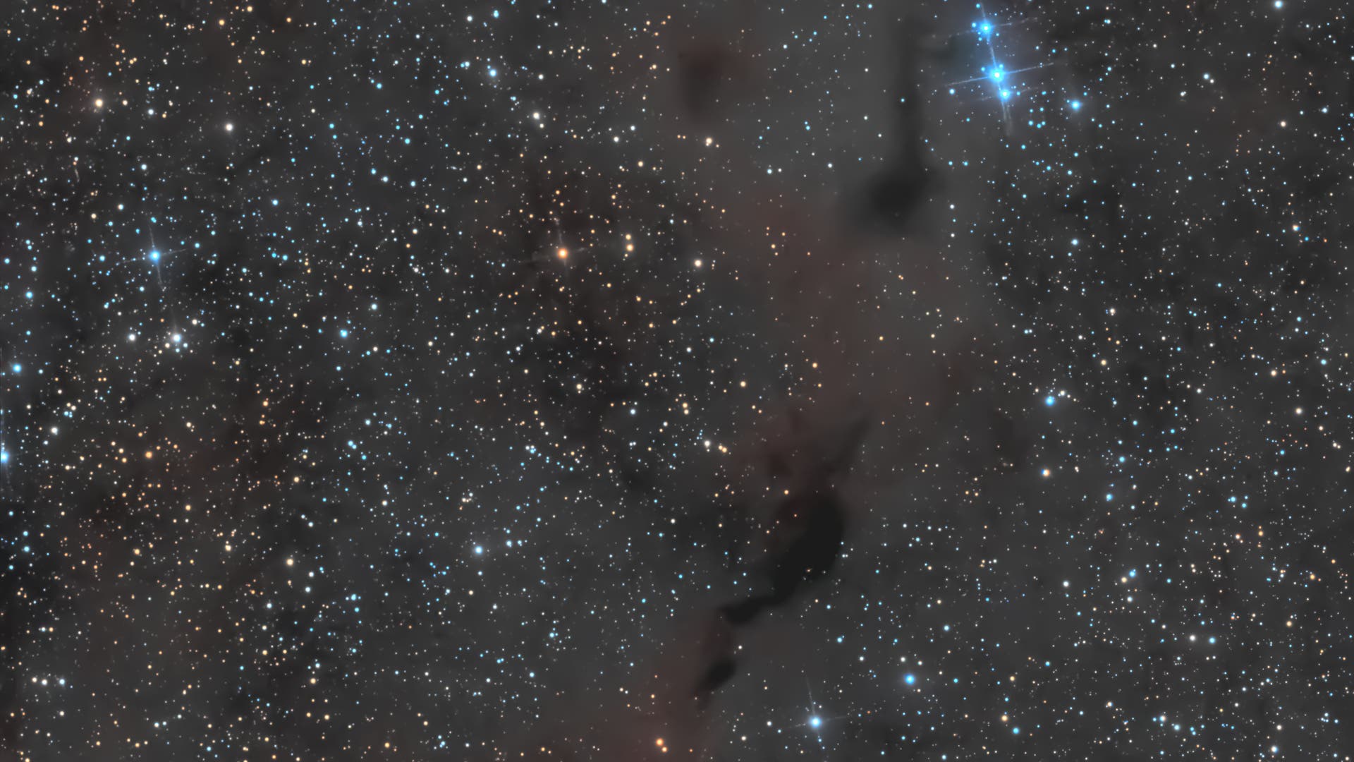 Dunkler Seepferdchennebel - LDN 1082 (Barnard 150) - Spektrum der ...