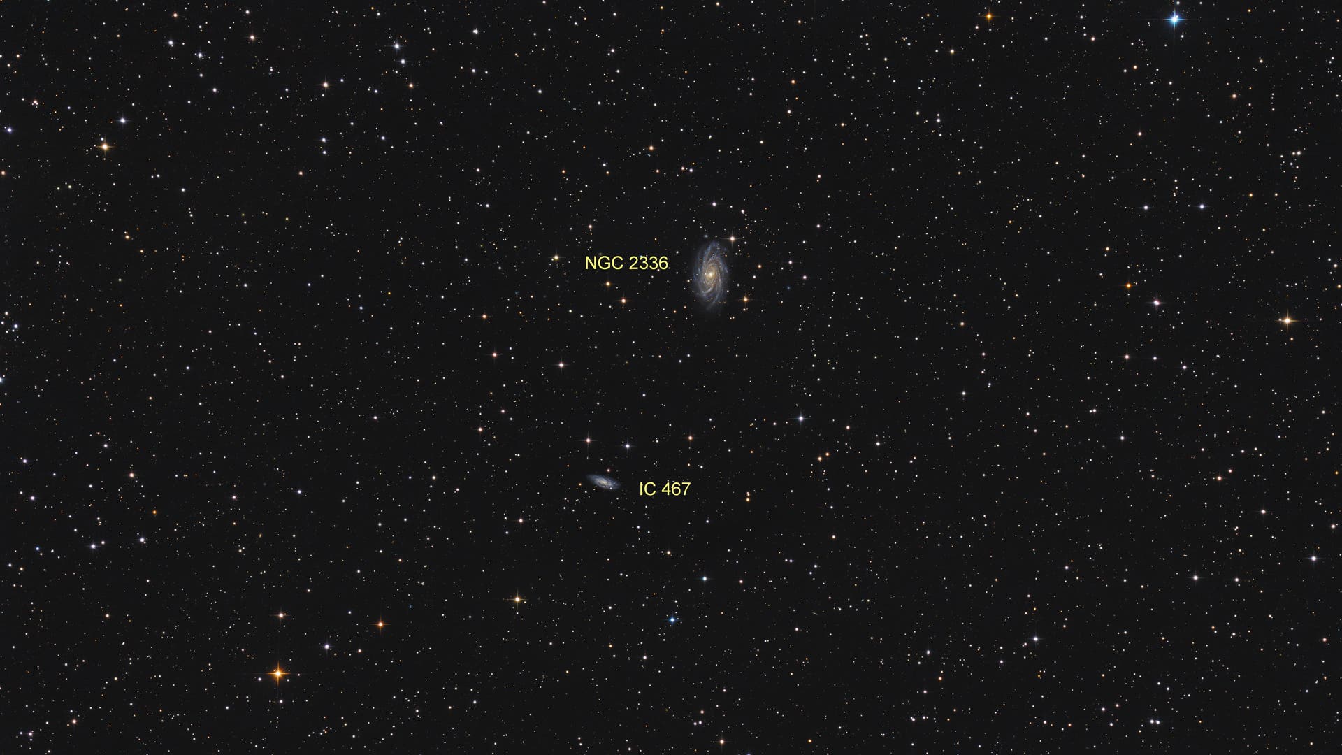 NGC 2336 und IC 467 (Objekte) - Spektrum der Wissenschaft