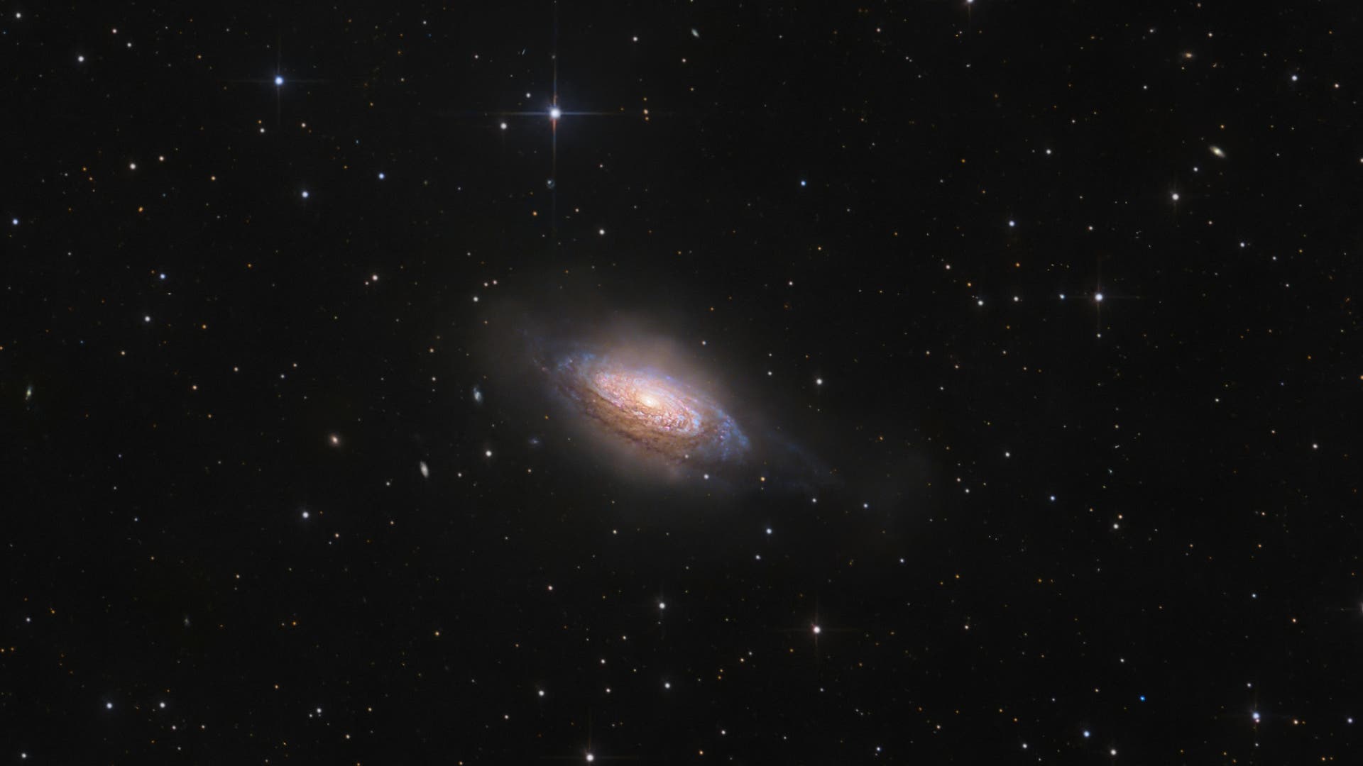 NGC 3521 - Blasen-Galaxie - Spektrum der Wissenschaft