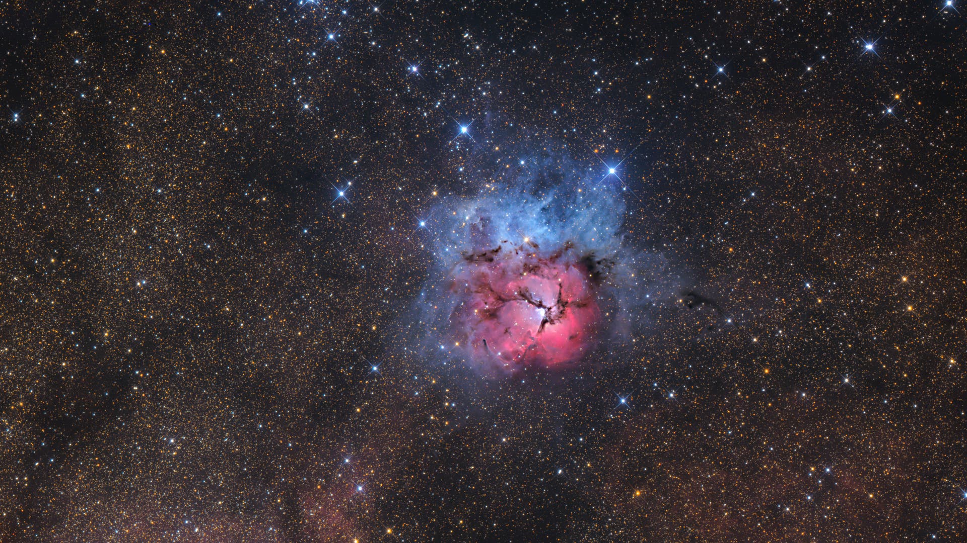 Messier 20 Trifidnebel - Spektrum der Wissenschaft