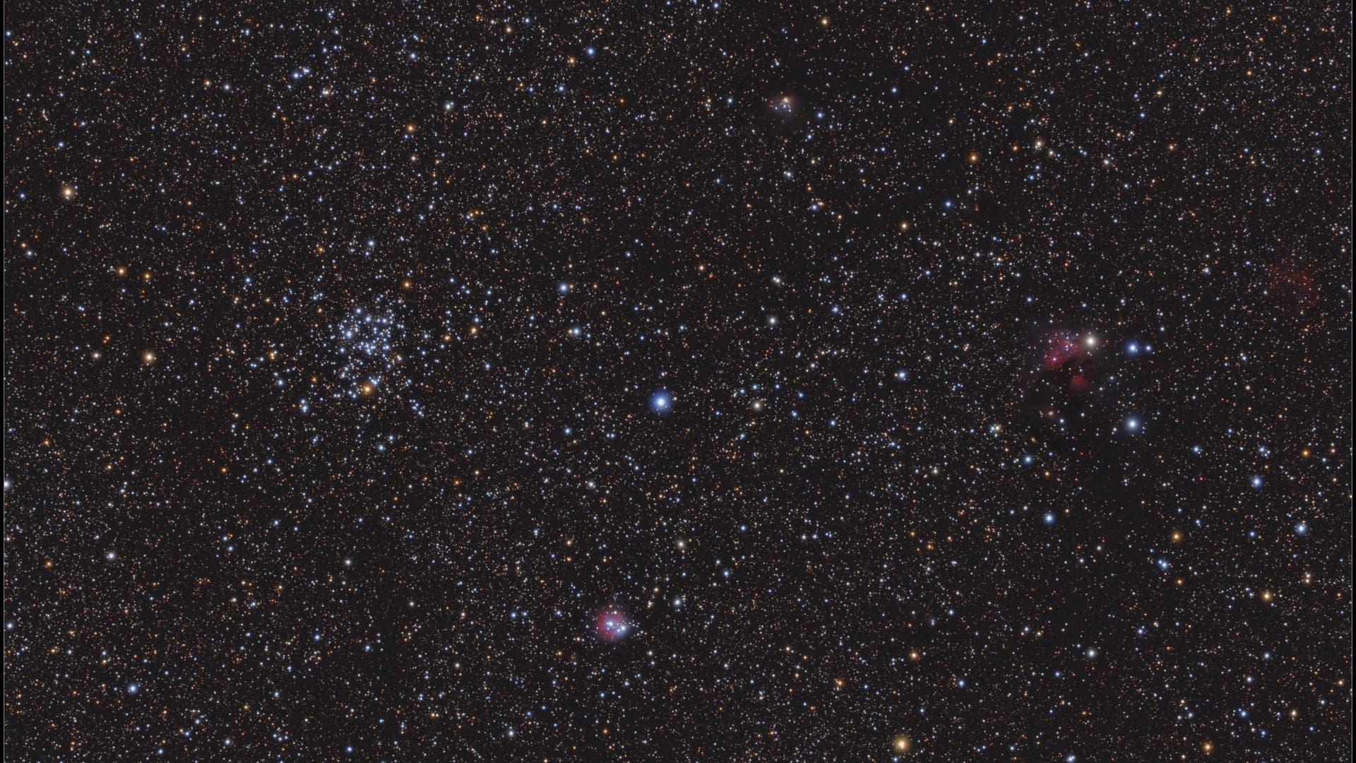 Messier 50 und Umgebung - Spektrum der Wissenschaft