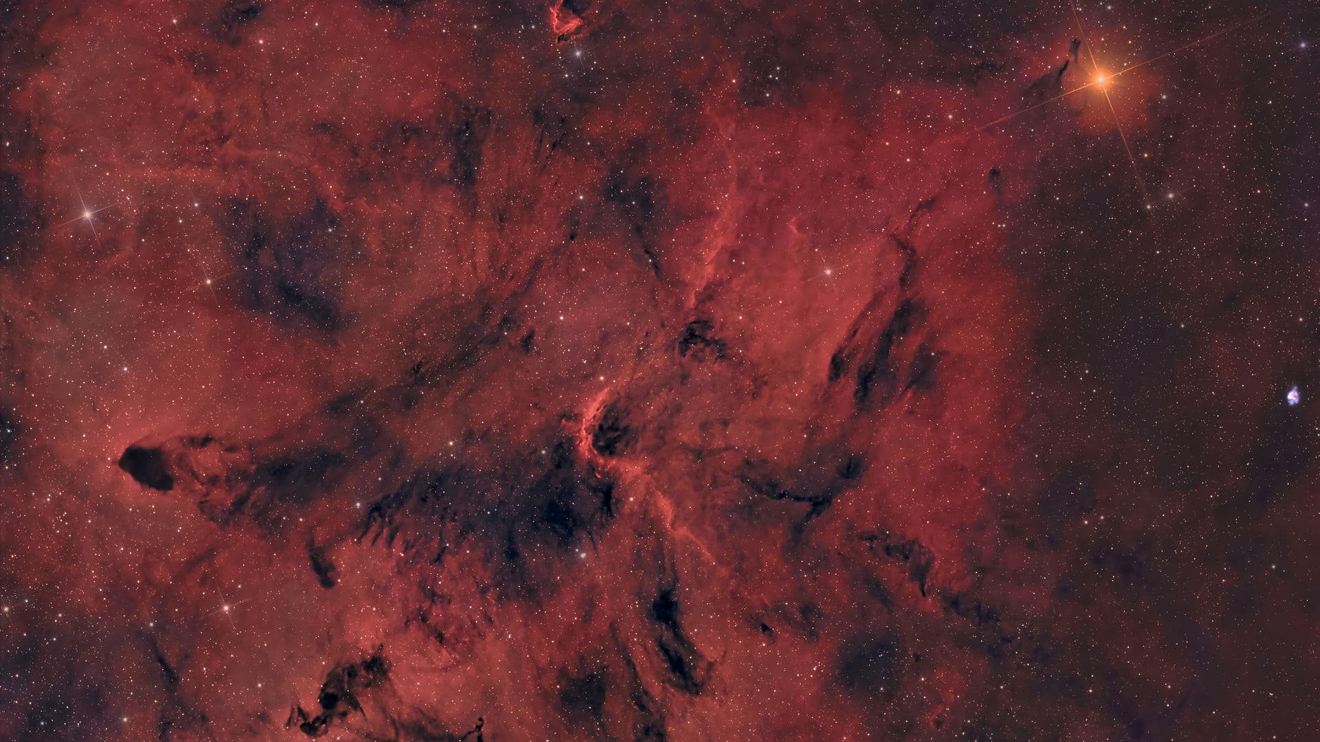 Mu Cephei und Umgebung - Spektrum der Wissenschaft