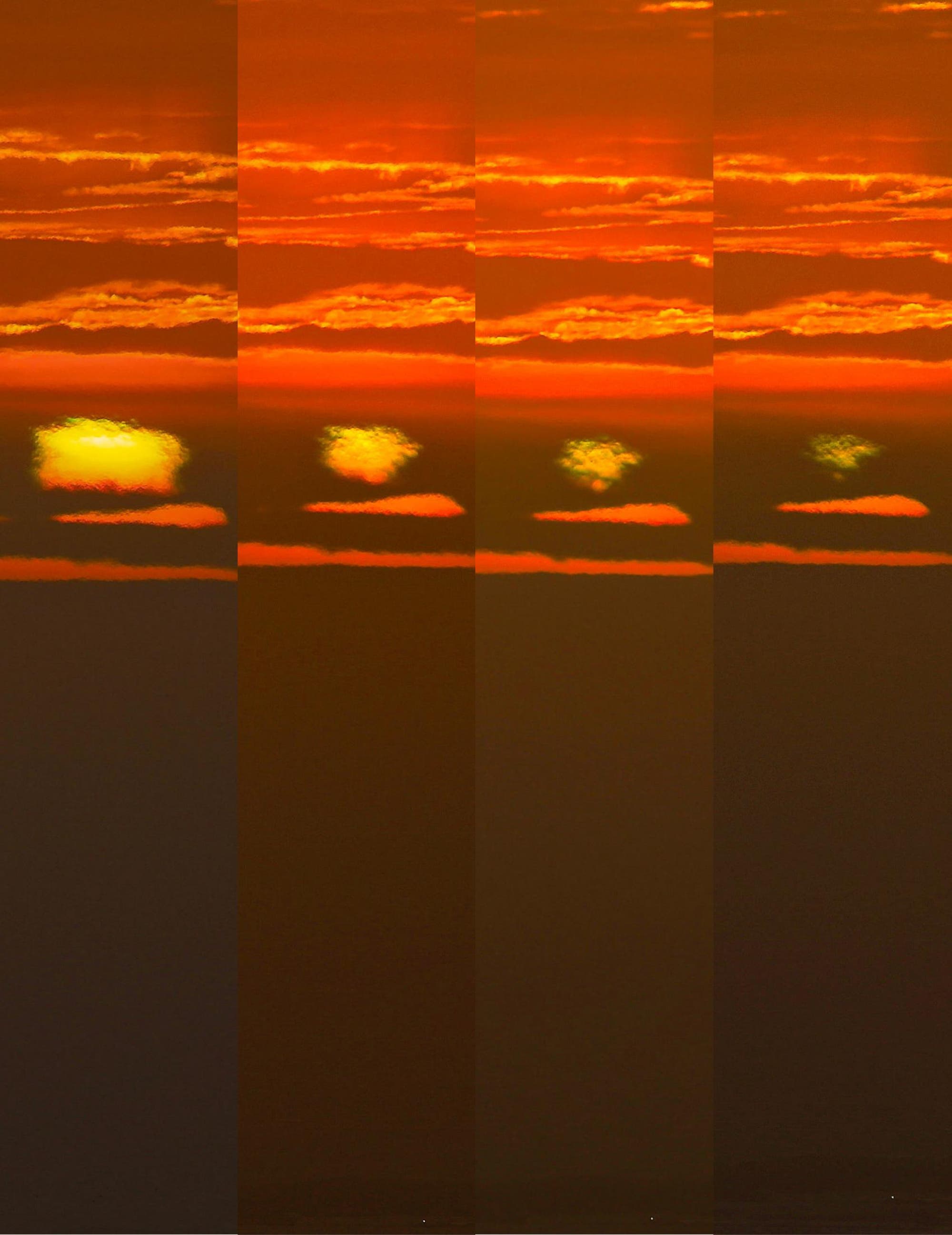 Green flash sequence - Spektrum der Wissenschaft