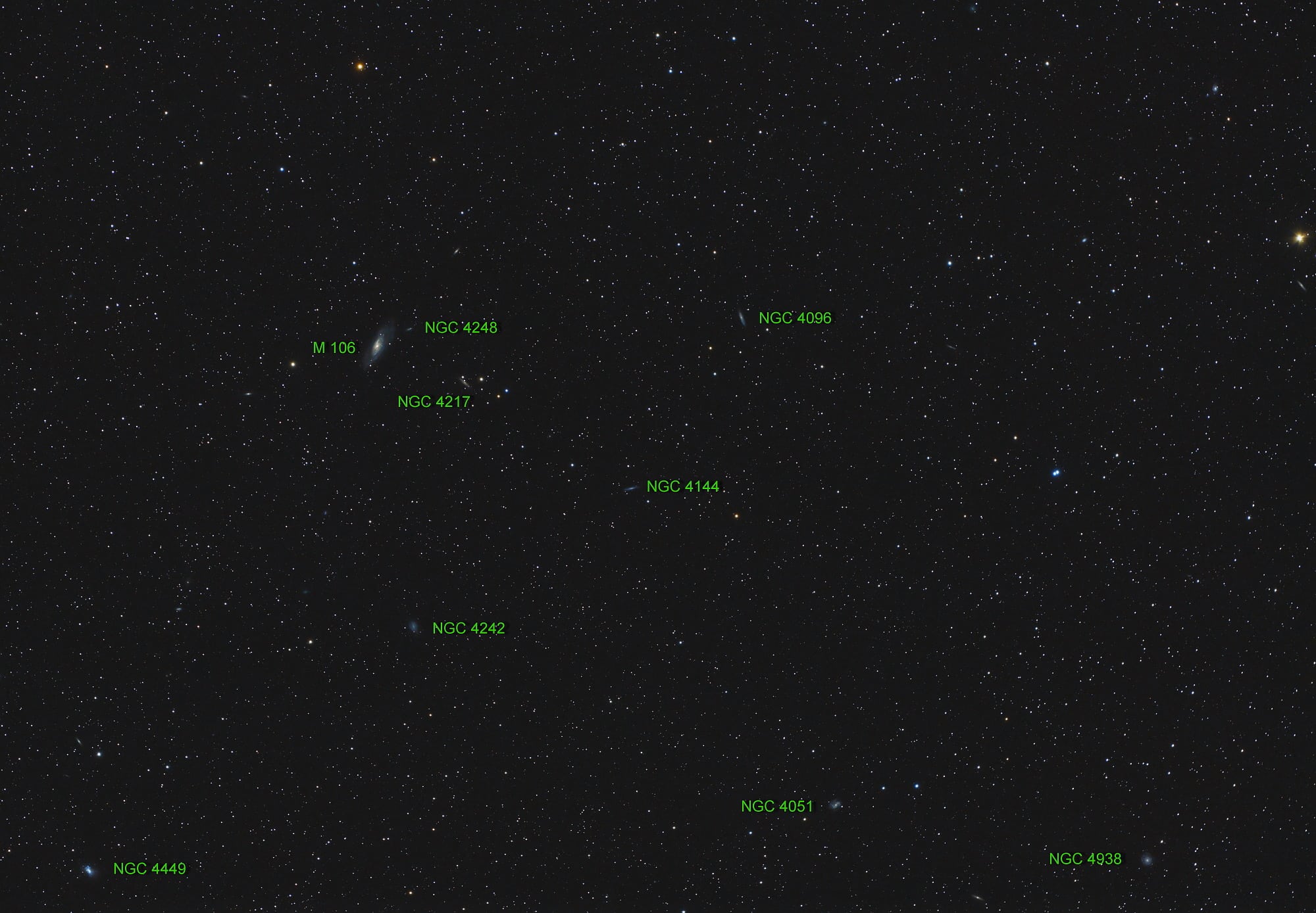 M 106 (Objekte) - Spektrum der Wissenschaft