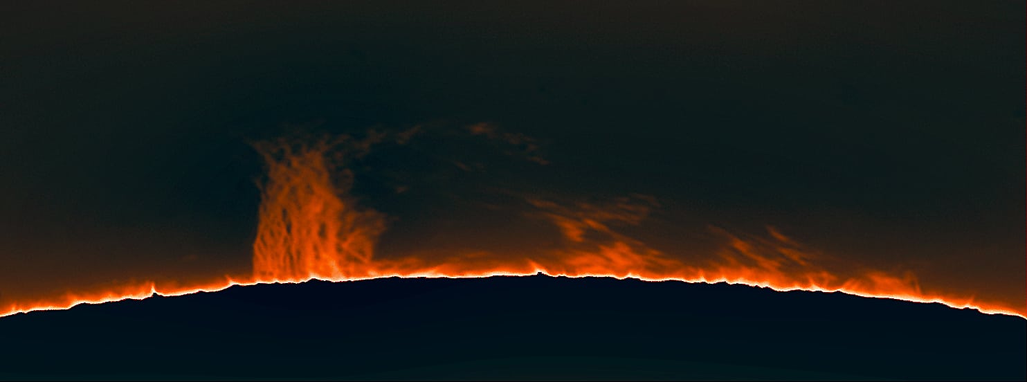 Große Protuberanz am 1. August 2016 - Spektrum der Wissenschaft