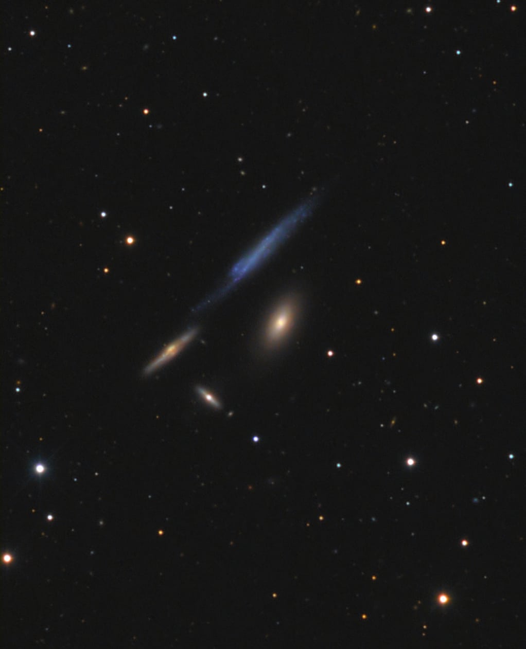 Hickson 61 mit NGC 4175 - Spektrum der Wissenschaft