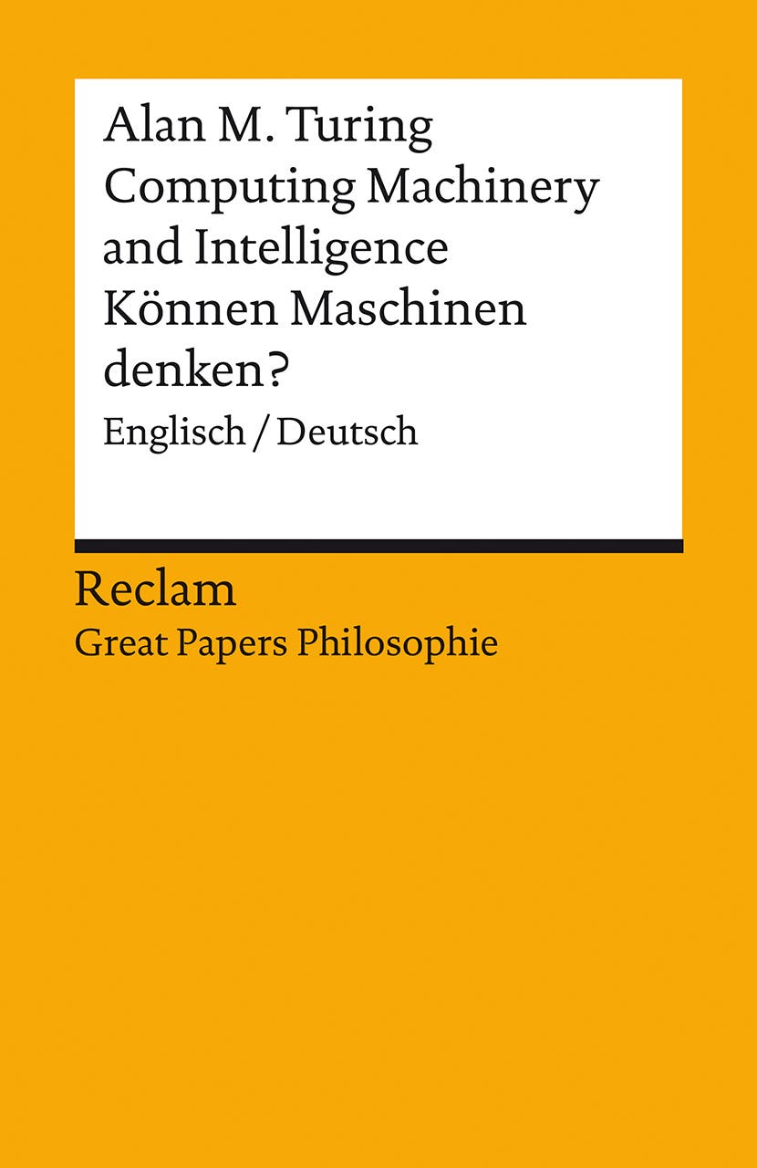 Buchkritik zu »Computing Machinery and Intelligence« - Spektrum der ...