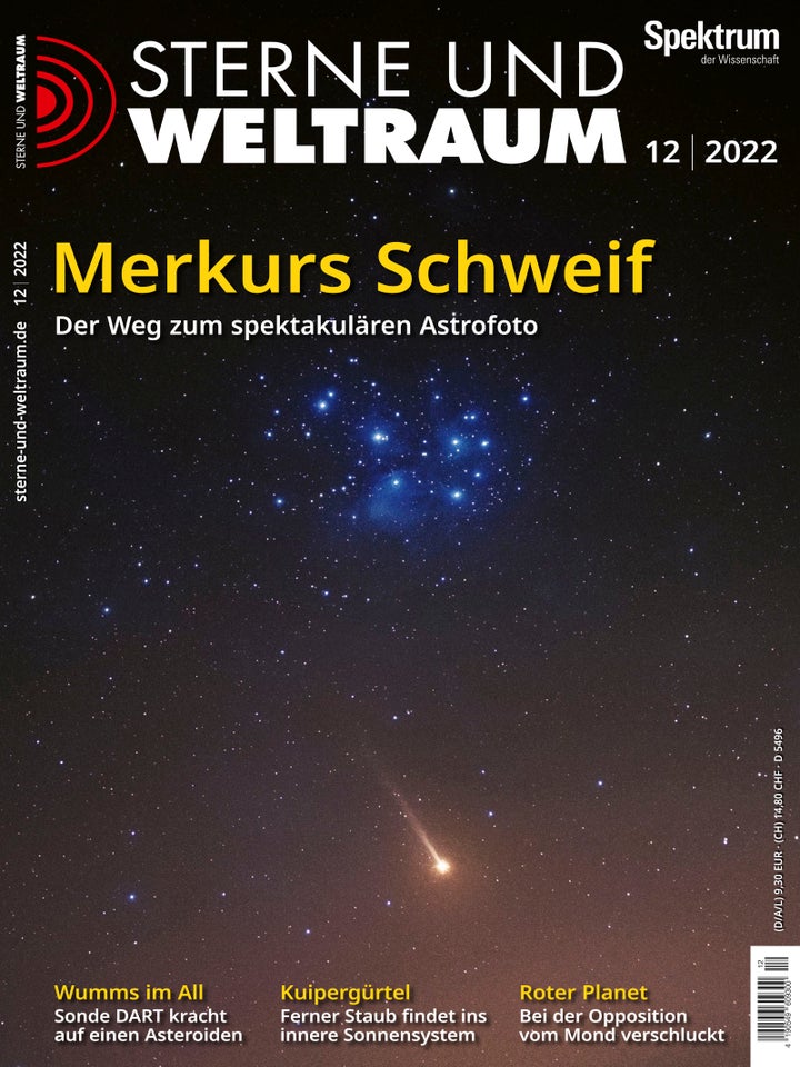 Merkurs Schweif spektakuläres Astrofoto Sterne und Weltraum 12/2022 ...