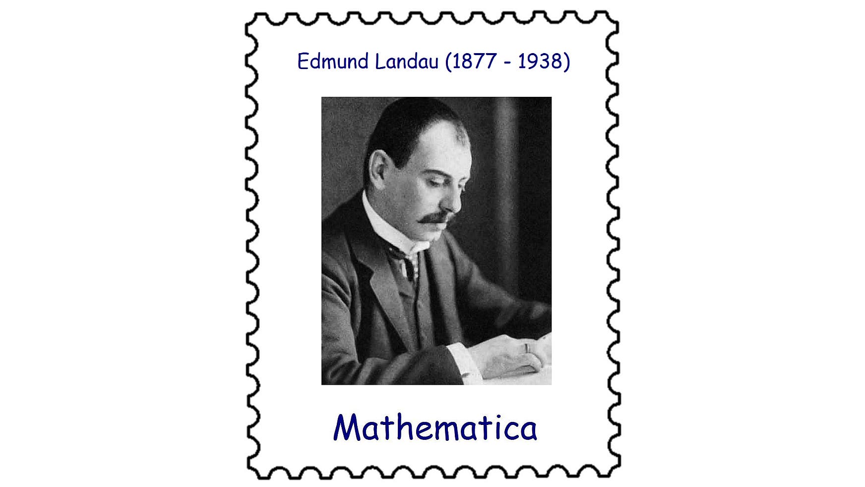 Der Mathematische Monatskalender: Edmund Landau (1877–1938) - Spektrum ...