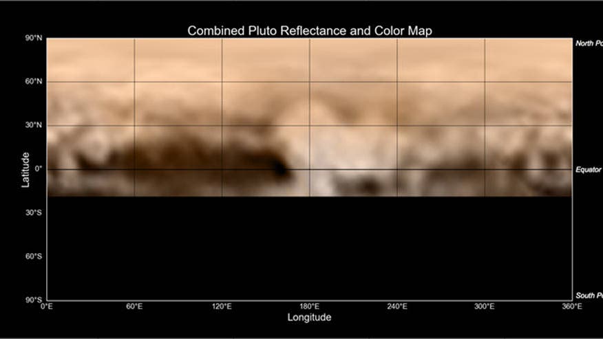 Auf Pluto-Bildern von New Horizons sieht man eine herzförmige Struktur ...