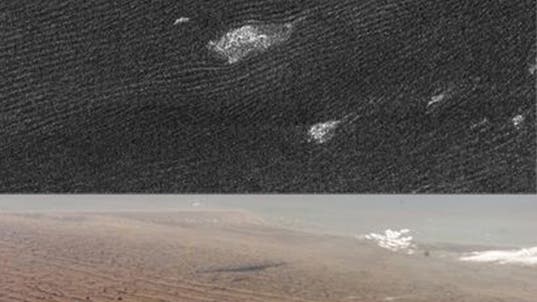 Saturnmond: Starke Winde formen Sanddünen auf Titan - Spektrum der ...