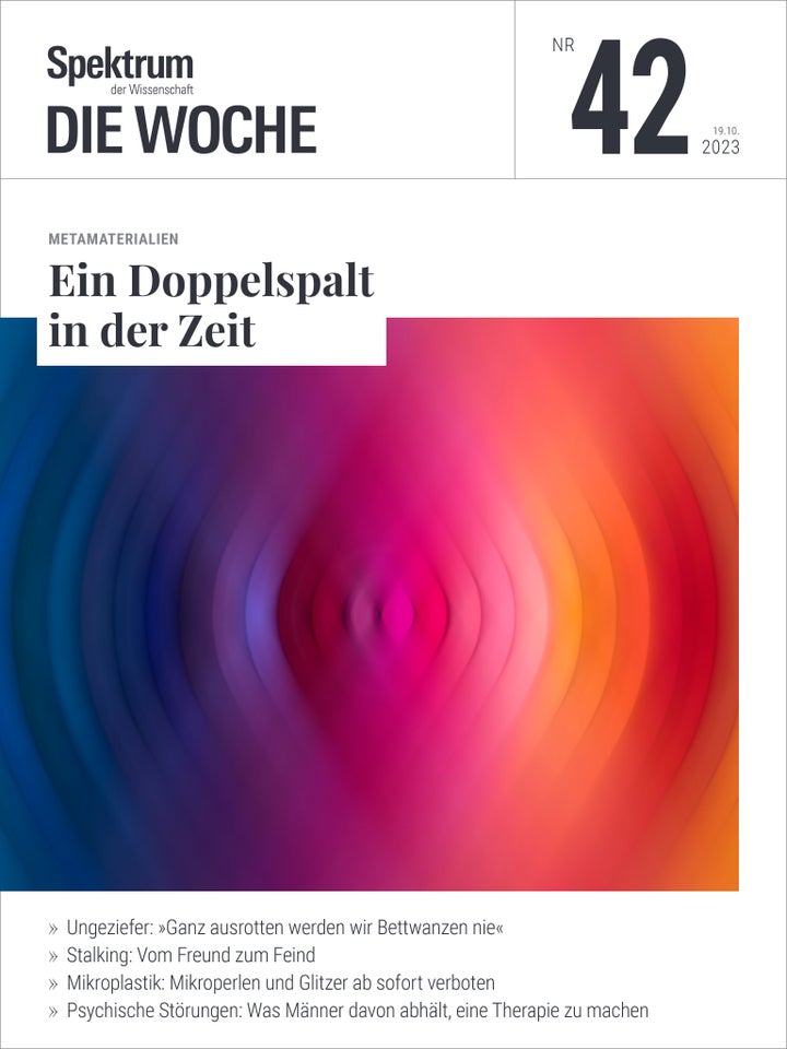 Ein Doppelspalt in der Zeit Spektrum-die Woche 42/2023 - Spektrum der ...
