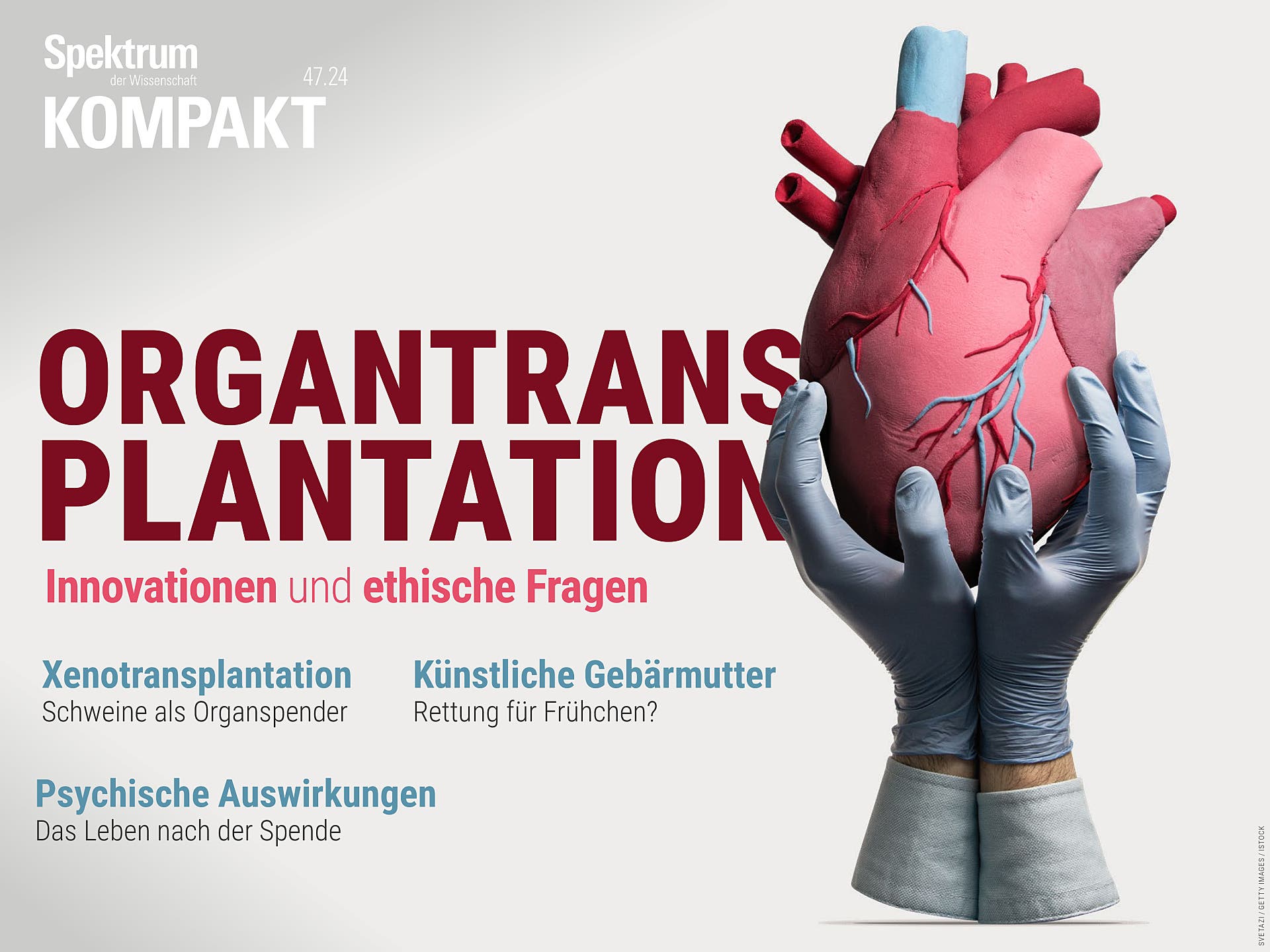 Organtransplantation – Spektrum Kompakt 47/2024 - Spektrum der Wissenschaft